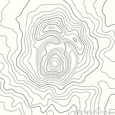 Topographic Map Lines Background. Vector Illustration. Contour Map ...