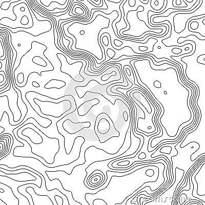 Topographic Map Lines Background. Vector Illustration. Contour Map ...