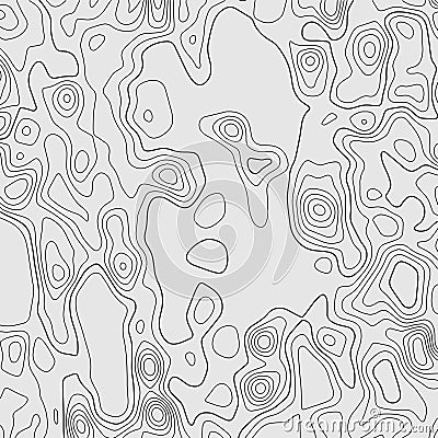 Topographic Map Lines Background. Vector Illustration. Contour Map ...