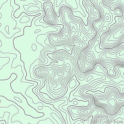 Topographic Map Lines Background. Vector Illustration. Contour Map ...