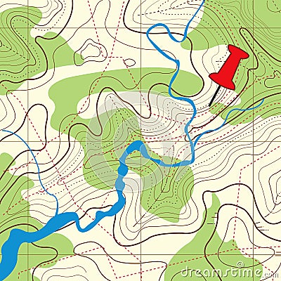 Topography Map Background Cartoon Vector | CartoonDealer.com #19679647