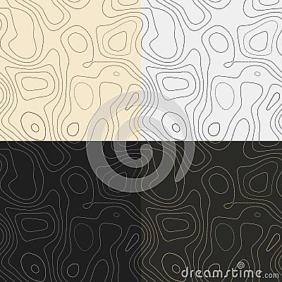 Topography Patterns. Cartoon Vector | CartoonDealer.com #210461875