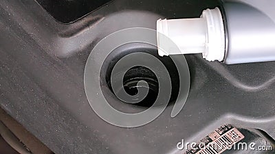 Topping Up the Oil in a Car Engine Stock Video - Video of objects ...