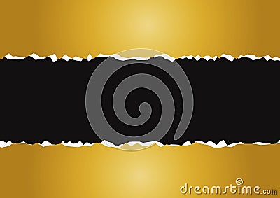 Torn Paper Gold Royalty Free Stock Photography - Image: 7496877