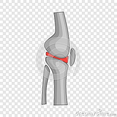 Total Knee Replacement Surgery Icon, Cartoon Style | CartoonDealer.com ...