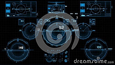 Touch Screen Controls SCIFI Stock Video - Video of slide, tech: 36371944