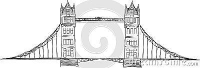 Tower Bridge Illustration Stock Illustration - Image: 44758909