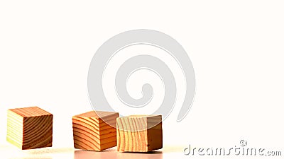 Tower of Building Blocks Falling Over Stock Footage - Video of slow ...