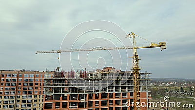 Tower Cranes and Frame Structure of High Residential Apartment ...