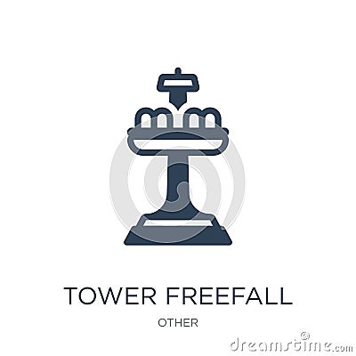 Tower Freefall Icon In Trendy Design Style. Tower Freefall Icon ...