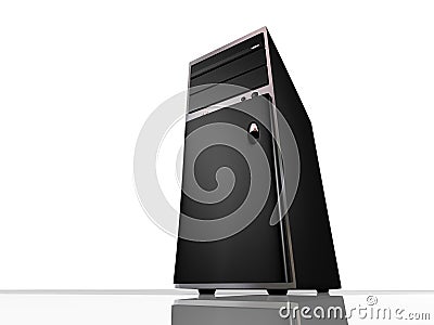 Tower Model Computer Or Server Royalty Free Stock Images - Image: 939529
