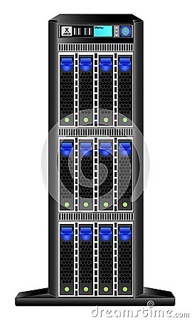 Tower-server Vertical Version With 12 Hard Drives 3.5 Inches And A ...