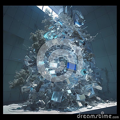 Tower Of Technology: A Futuristic Vision Royalty-Free Stock Photo ...