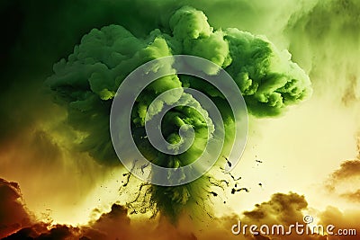 Toxic Cloud Splattera Splatter That Forms A Noxious Poisonous Cl Stock ...