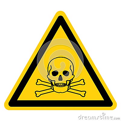 Toxic Material Symbol Sign, Vector Illustration, Isolate On White ...