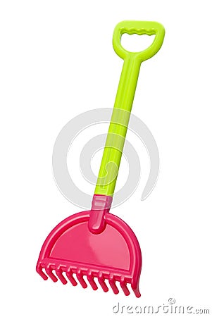 Toy Beach Rake (clipping Path) Royalty Free Stock Image - Image: 18788366
