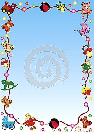 Toy Border Royalty Free Stock Photo - Image: 4357285