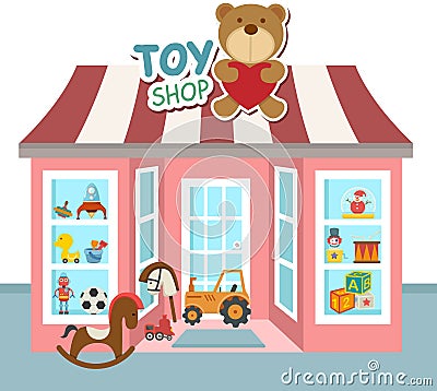 Toy Shop Vector Stock Vector - Image: 44343207