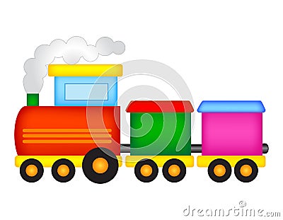 Train stock vector. Illustration of shape, orange, square - 9869319