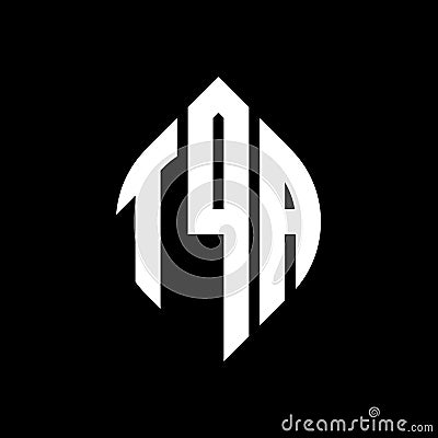 TQA Circle Letter Logo Design With Circle And Ellipse Shape. TQA ...