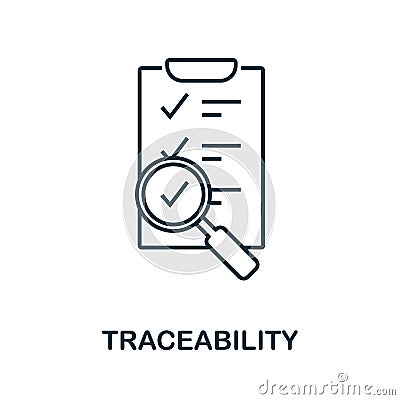 Traceability Icon Outline Style. Thin Line Creative Traceability Icon ...