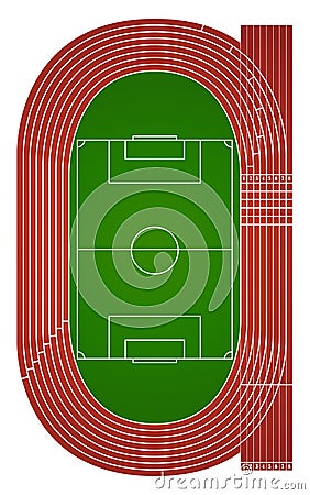 Track And Field Area Stock Illustration - Image: 57218097