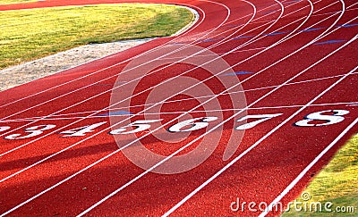 Track Field Starting Line Stock Photography - Image: 8840142