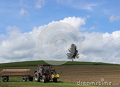Tractor-trailer. - Stock Image - Everypixel