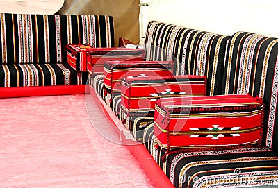 Traditional Arabian Style Seating Arrangement Stock Photography - Image ...