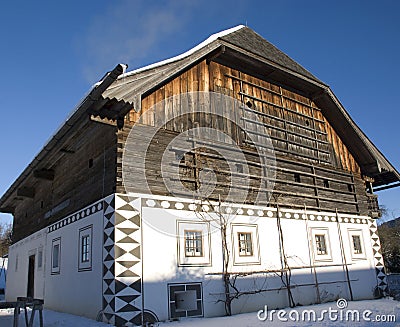 Traditional Austrian Farm House Royalty Free Stock Photography - Image ...