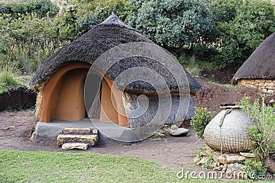 Traditional Basotho Hut Stock Photography - Image: 23746412