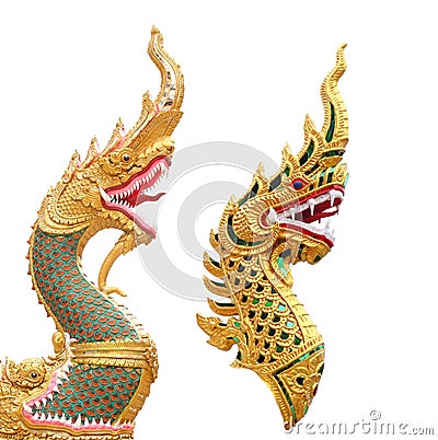 Traditional Great Naga On White Background. Stock Photography ...