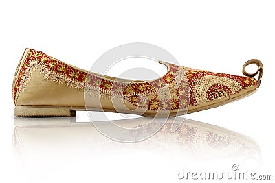 Traditional Indian Handicraft Shoes Stock Photos - Image: 13517343