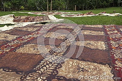 Traditional Tongan Tapa Stock Photo - Image: 49179730