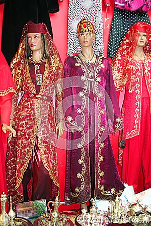 Traditional Turkish Dress At Bazaar Royalty Free Stock Image - Image ...