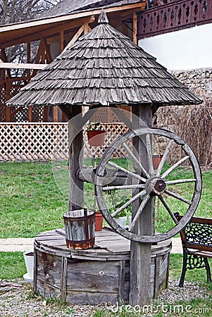 Traditional Wooden Water Well Stock Photography - Image: 14423242