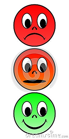 Traffic Light Faces Royalty Free Stock Photos - Image: 13997158