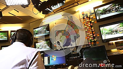 Traffic Police Control Room India Stock Video - Video of people ...