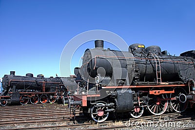 Train Engines Stock Image - Image: 2418351
