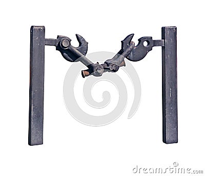 Train hooks stock photo. Image of alliance, hook, chain - 8499722