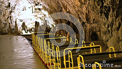 Cave Train Leaving Station stock video. Video of national - 154979449