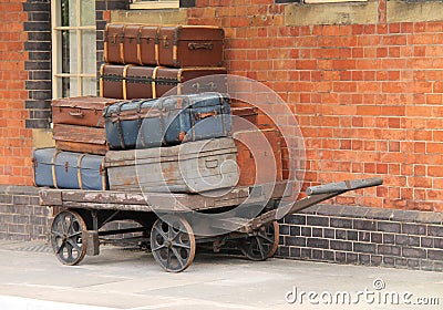 Train Station Trolley. Royalty-Free Stock Photography | CartoonDealer ...