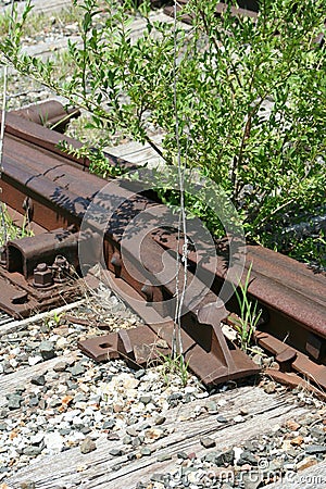 Train Track Siding Switch Royalty-Free Stock Image | CartoonDealer.com ...