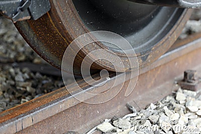 Train Wheel On Track Royalty Free Stock Photo - Image: 14750295