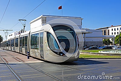 Tram Driving In Rabat Morocco Stock Images - Image: 35577714