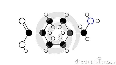 Tranexamic Acid Molecule, Structural Chemical Formula, Ball-and-stick ...