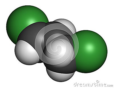 Trans-1,3-dichloropropene Dichloropropene Pesticide Molecule. 3D ...