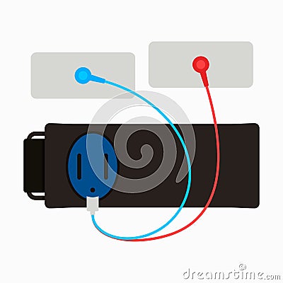 Transcutaneous Electrical Motion Nerve Stimulation Cartoon Vector ...