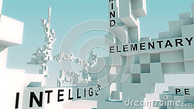 Skills Words Animated with Cubes Stock Video - Video of improving ...