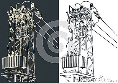 Transformer Station Illustration | CartoonDealer.com #226889908